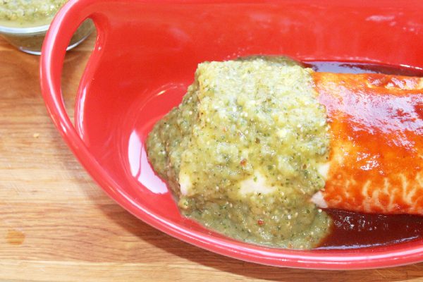 Mexican Christmas Chicken Burrito - Creole Contessa