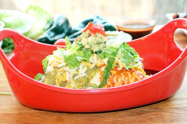 Mexican Christmas Chicken Burrito - Creole Contessa