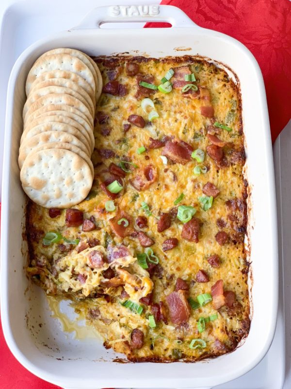 Artichoke Dip Creole Style with Andouille Sausage - Creole Contessa