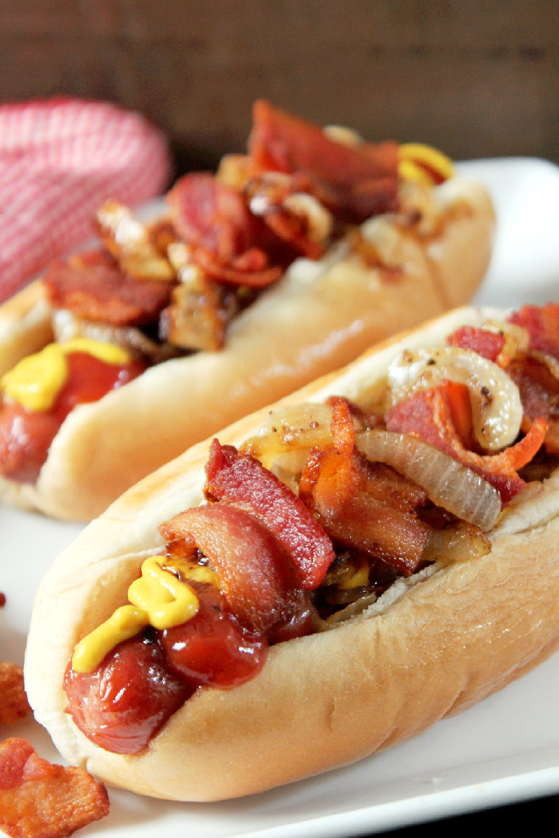 bacon hot dogs (9) - Creole Contessa