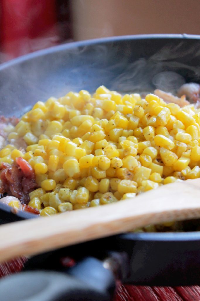 Fried Corn Dip with Bacon - Creole Contessa