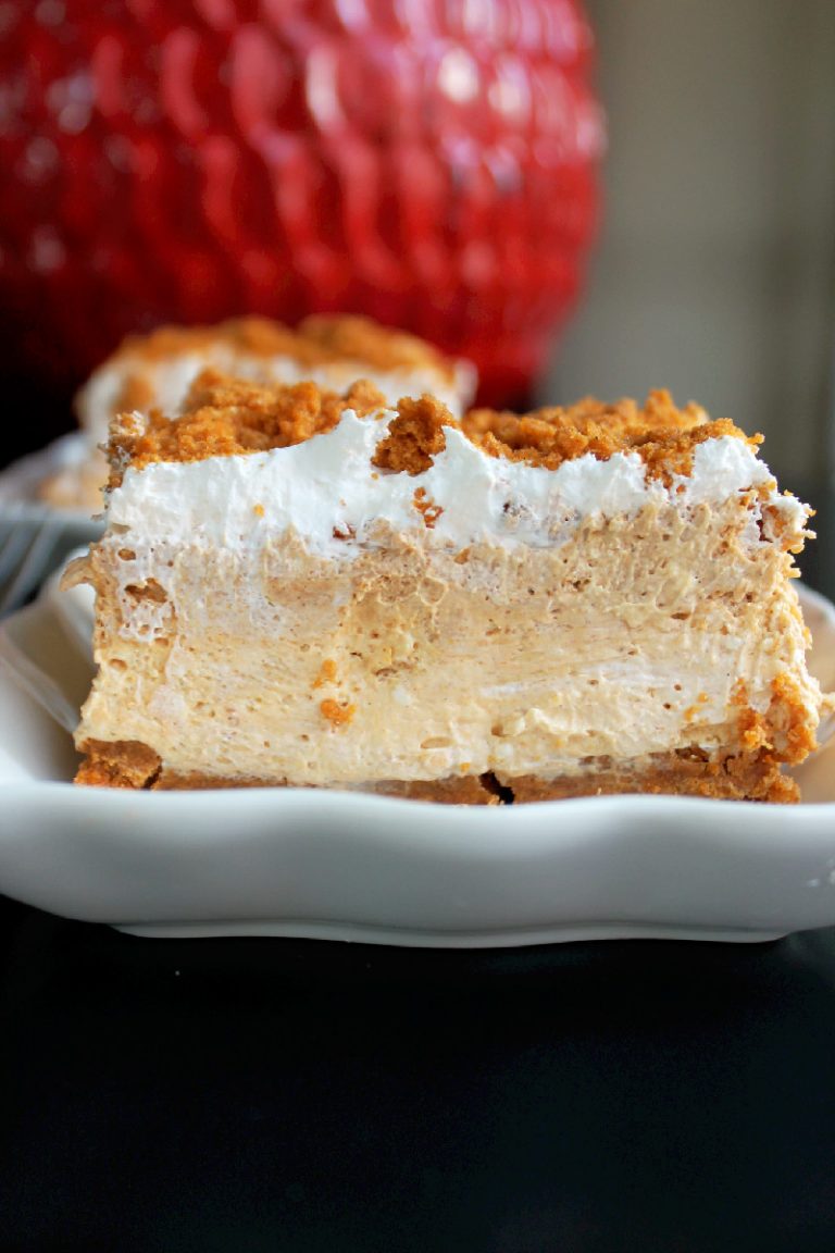 No Bake Pumpkin Cheesecake Lasagna - Creole Contessa
