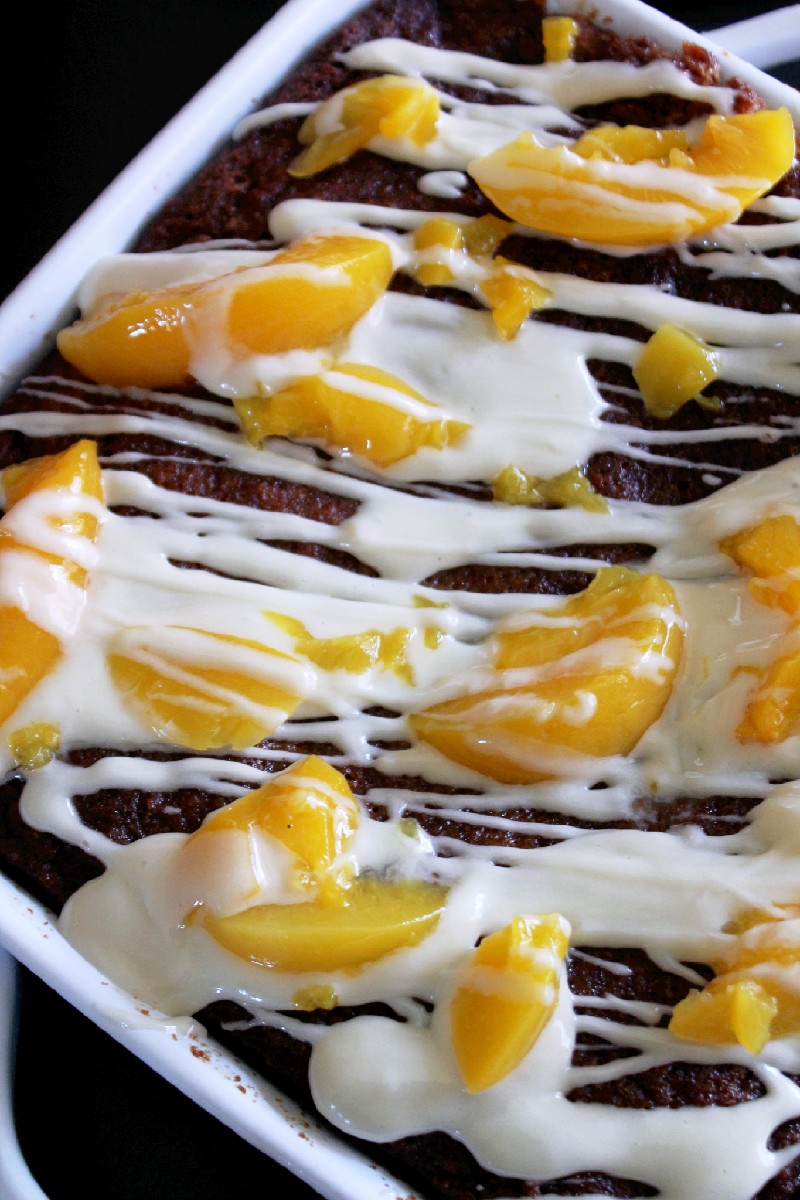 Peach Banana Bread with Cream Cheese Glaze-Creole Contessa - Creole ...