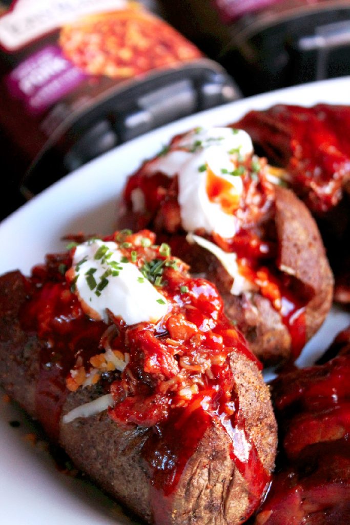 Pulled Pork Stuffed Potatoes with Tony Roma's - Creole Contessa