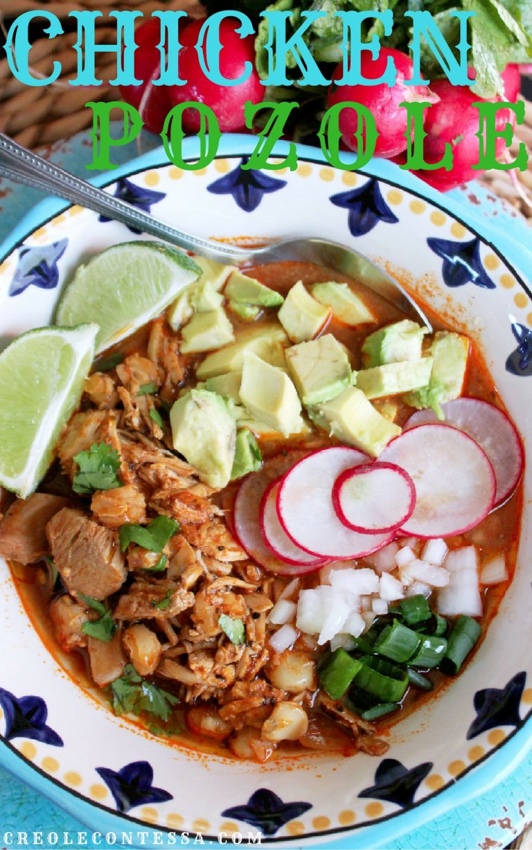 Slow Cooker Chicken Pozole - Creole Contessa