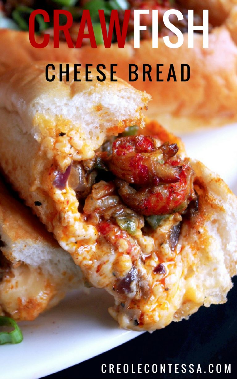 Crawfish Cheese Bread - Creole Contessa
