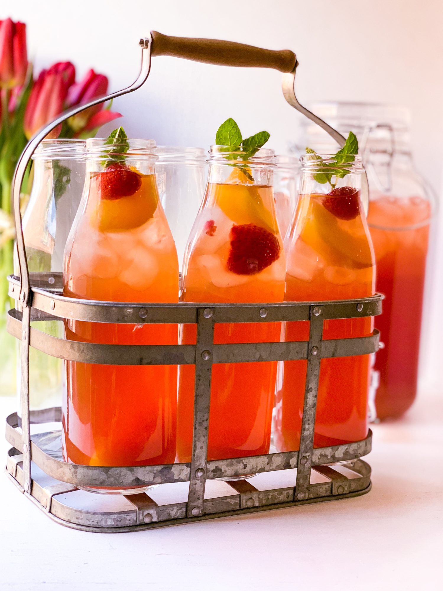 Strawberry Peach Sweet Tea-Creole Contessa - Creole Contessa