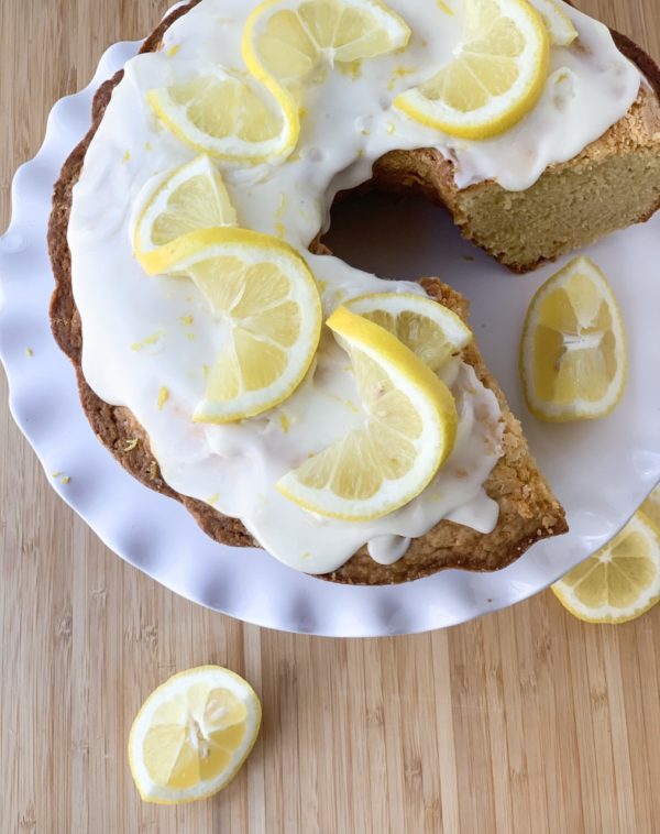 Lemon Pudding Pound Cake - Creole Contessa