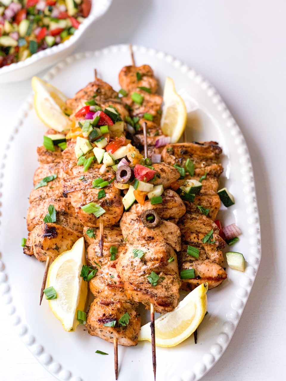 Mediterranean Chicken Kabobs 6 - Creole Contessa